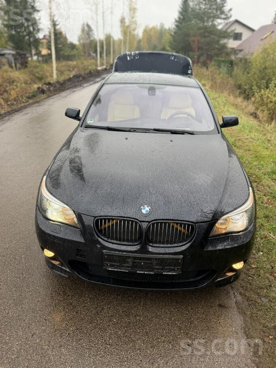 Blue BMW 525 2008 in Riga, with an engine capacity of 3.00 L and mileage of 344 thousand km for 4500 €, photo 5 on AUTOMOTO.COM.LV