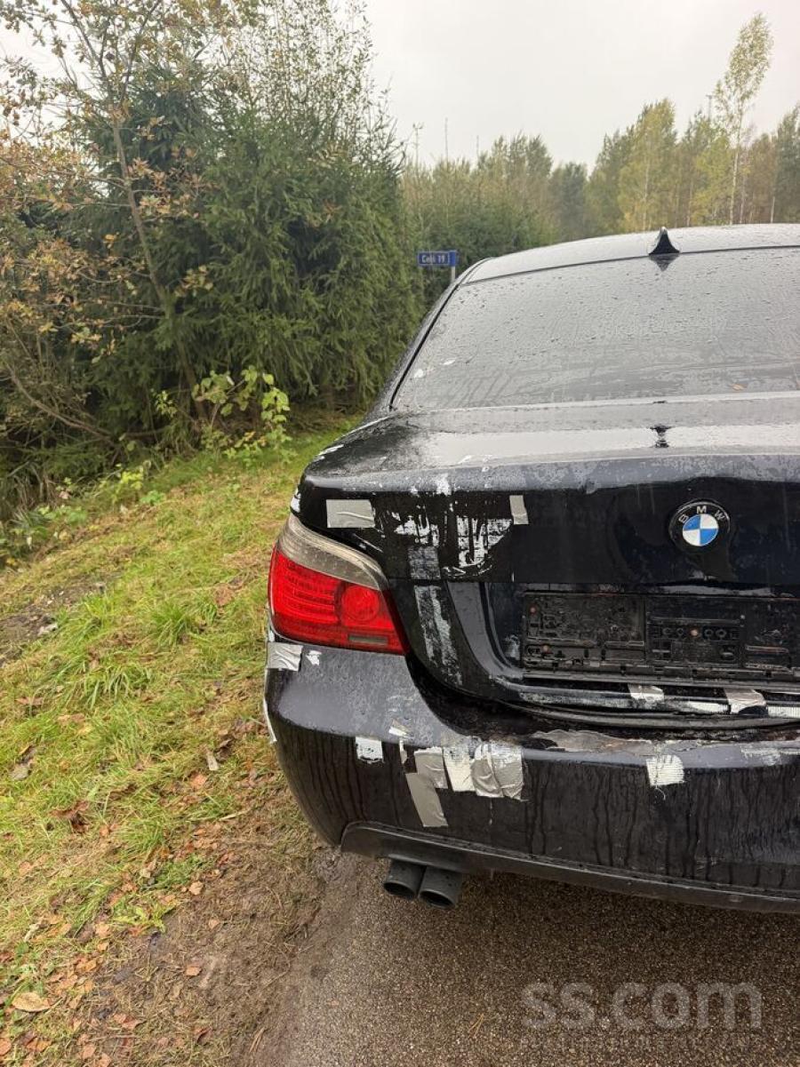 Blue BMW 525 2008 in Riga, with an engine capacity of 3.00 L and mileage of 344 thousand km for 4500 €, photo 11 on AUTOMOTO.COM.LV