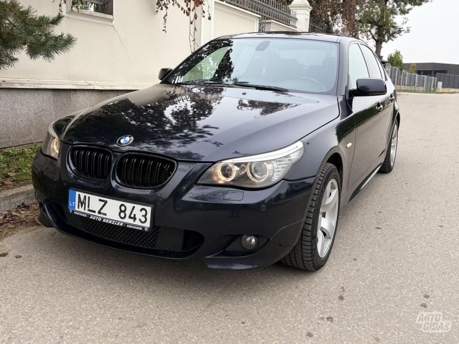 Blue BMW 525 2008 in Vilnius, with an engine capacity of 3.00 L and mileage of 351 thousand km for 4800 €, photo 3 on AUTOMOTO.COM.LV