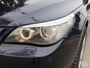 Blue BMW 525 2008 in Vilnius, with an engine capacity of 3.00 L and mileage of 351 thousand km for 4800 €, photo 7 on AUTOMOTO.COM.LV