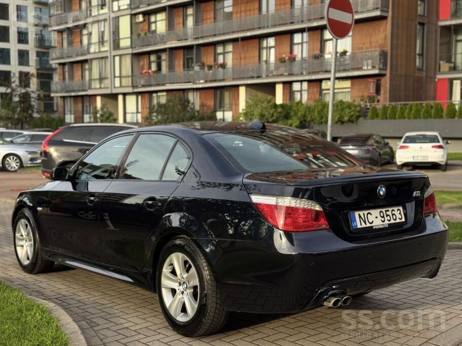 Blue BMW 525 2009 in Riga, with an engine capacity of 3.00 L and mileage of 261 thousand km for 6690 €, photo 8 on AUTOMOTO.COM.LV