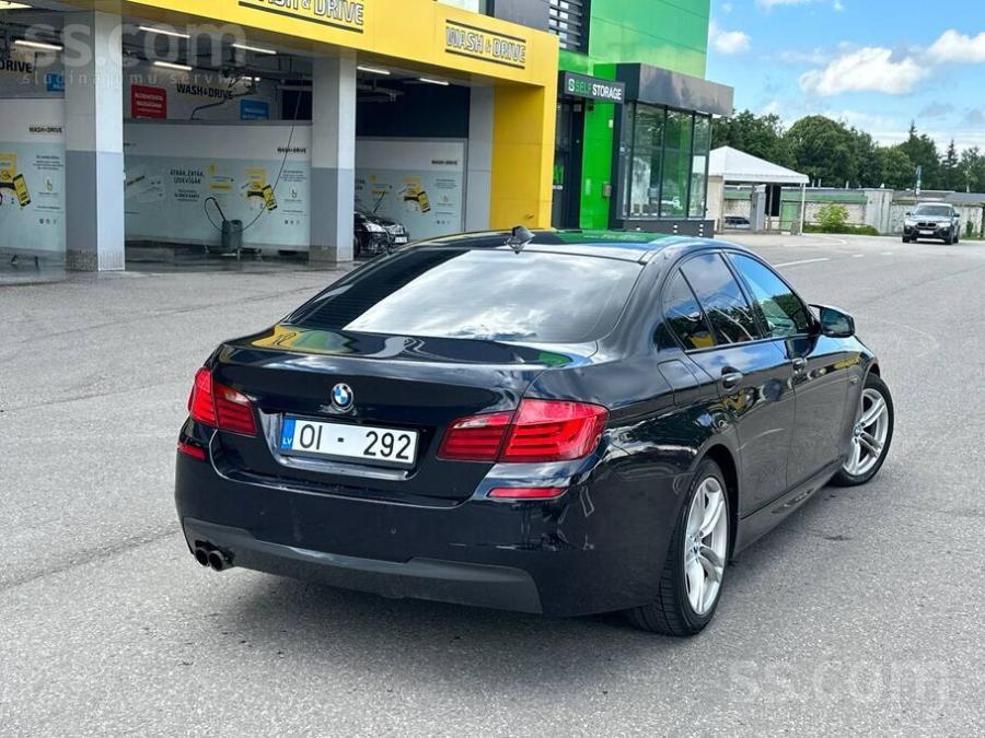Blue BMW 525 2010 in Riga, with an engine capacity of 3.00 L and mileage of 0 thousand km for 10490 €, photo 5 on AUTOMOTO.COM.LV