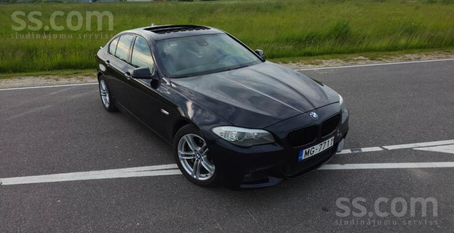 Blue BMW 525 2011 in Bauska, with an engine capacity of 2.00 L and mileage of 321 thousand km for 9800 €, photo 4 on AUTOMOTO.COM.LV