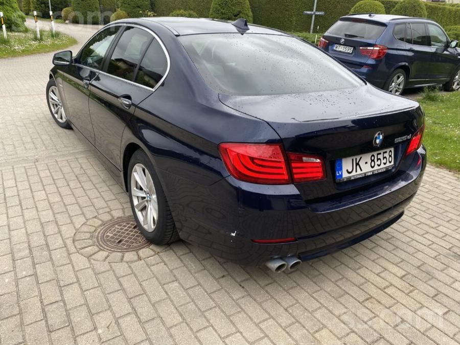Blue BMW 525 2011 in Riga, with an engine capacity of 3.00 L and mileage of 340 thousand km for 6850 €, photo 4 on AUTOMOTO.COM.LV