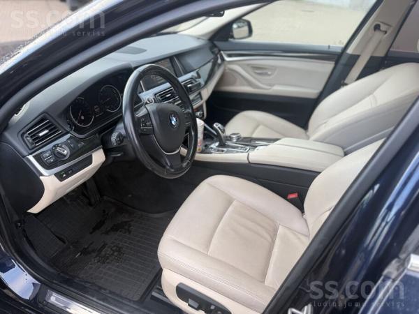 Blue BMW 525 2017 in Riga, with an engine capacity of 2.00 L and mileage of 275 thousand km for 15500 €, photo 9 on AUTOMOTO.COM.LV