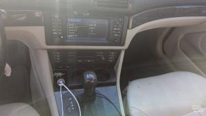 Blue BMW 525 2003 in Kaunas, with an engine capacity of 2.50 L and mileage of 351 thousand km for 1800 €, photo 10 on AUTOMOTO.COM.LV