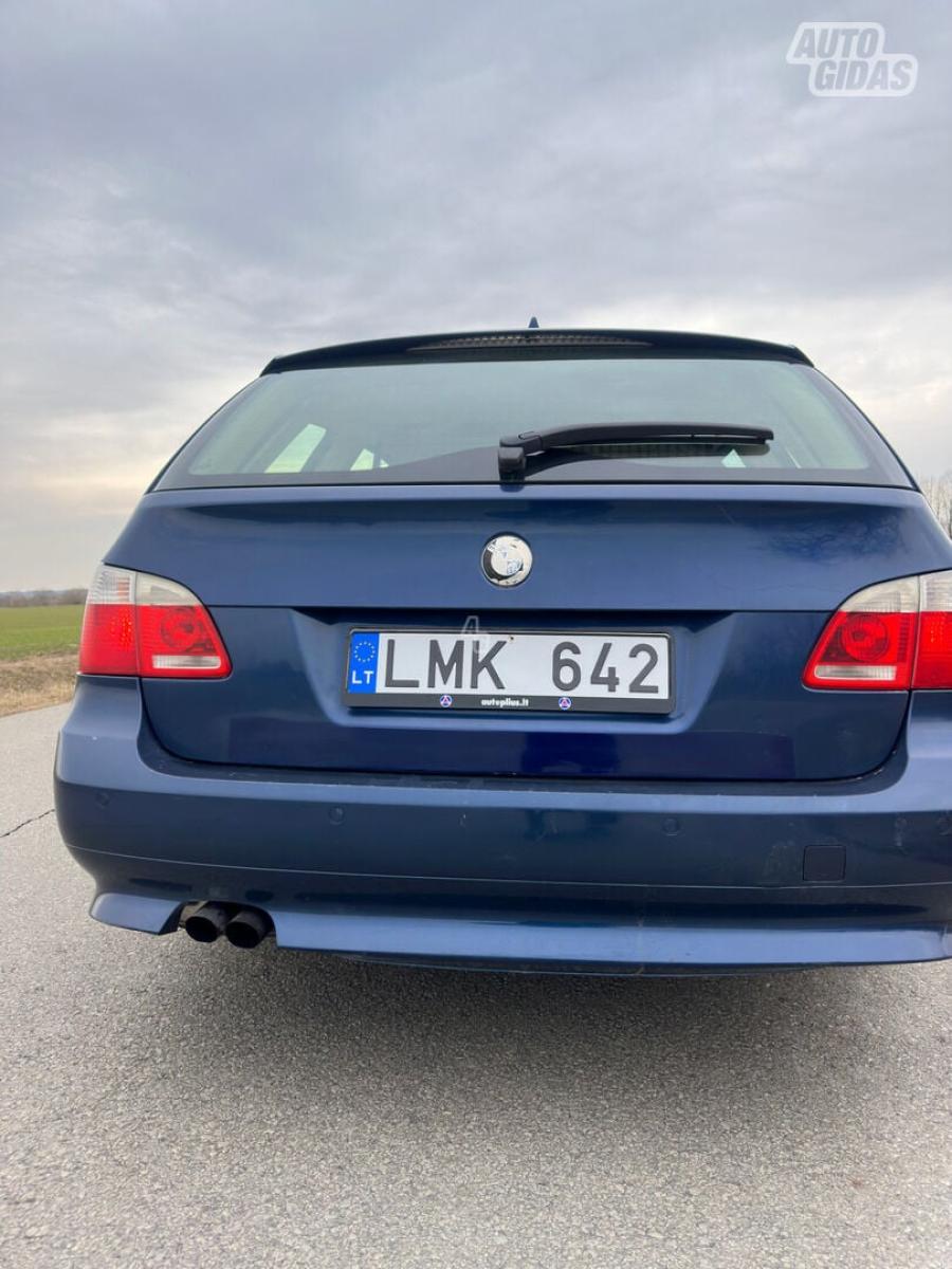 Blue BMW 525 2004 in Vilnius, with an engine capacity of 2.50 L and mileage of 466 thousand km for 1850 €, photo 3 on AUTOMOTO.COM.LV