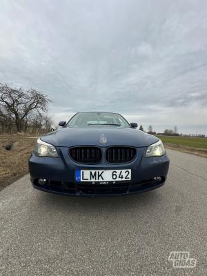 Blue BMW 525 2004 in Vilnius, with an engine capacity of 2.50 L and mileage of 466 thousand km for 1850 €, photo 5 on AUTOMOTO.COM.LV