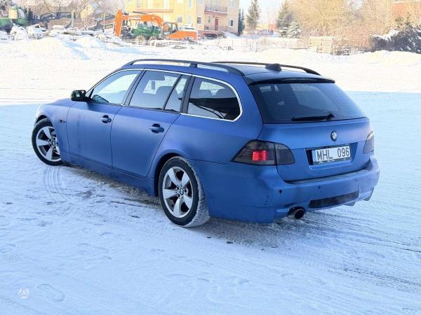 Blue BMW 525 2005 in Vilnius, with an engine capacity of 2.50 L and mileage of 400 thousand km for 2300 €, photo 4 on AUTOMOTO.COM.LV