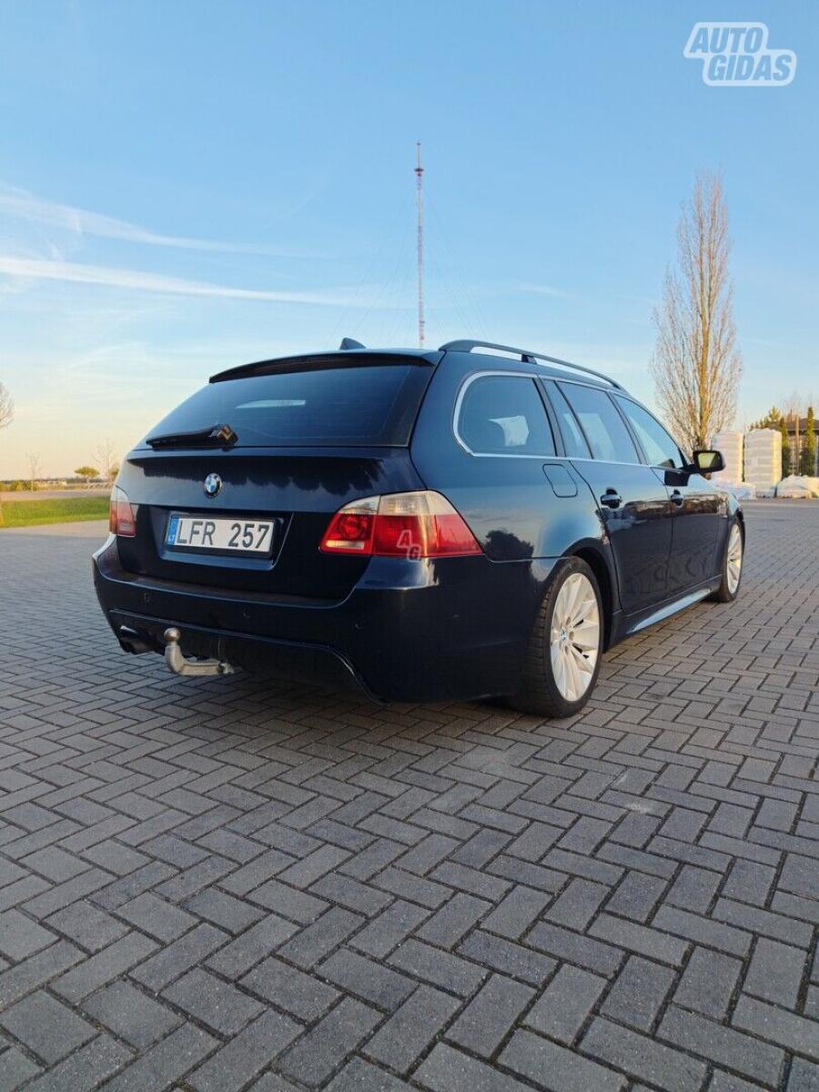 Blue BMW 525 2005 in Kaunas, with an engine capacity of 2.50 L and mileage of 341 thousand km for 2950 €, photo 6 on AUTOMOTO.COM.LV