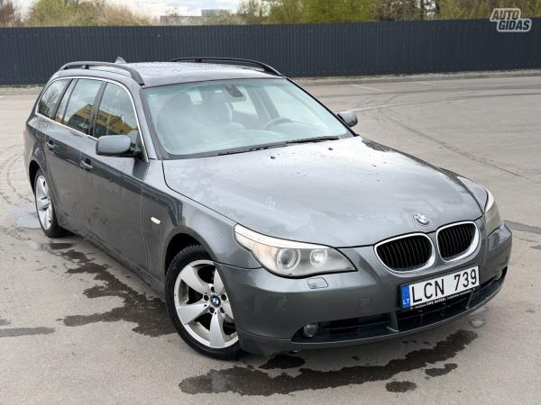 Blue BMW 525 2005 in Kaunas, with an engine capacity of 2.50 L and mileage of 349 thousand km for 2650 €, photo 5 on AUTOMOTO.COM.LV