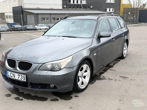 Blue BMW 525 2005 in Kaunas, with an engine capacity of 2.50 L and mileage of 349 thousand km for 2650 €, photo 9 on AUTOMOTO.COM.LV