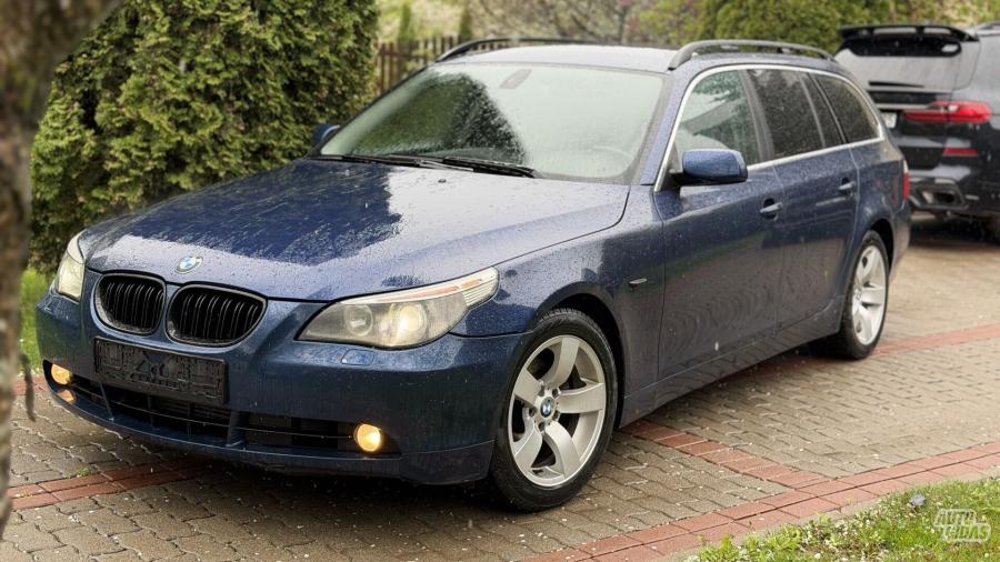 Blue BMW 525 2005 in Vilnius, with an engine capacity of 2.50 L and mileage of 342 thousand km for 2450 €, photo 1 on AUTOMOTO.COM.LV