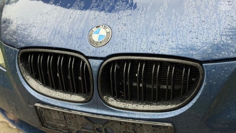 Blue BMW 525 2005 in Vilnius, with an engine capacity of 2.50 L and mileage of 342 thousand km for 2450 €, photo 8 on AUTOMOTO.COM.LV
