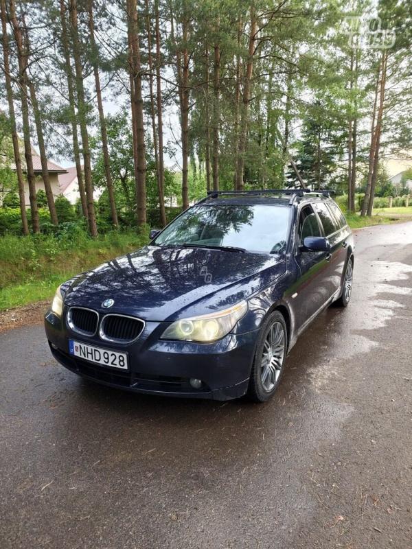 Blue BMW 525 2005 in Vilnius, with an engine capacity of 2.50 L and mileage of 352 thousand km for 3000 €, photo 3 on AUTOMOTO.COM.LV