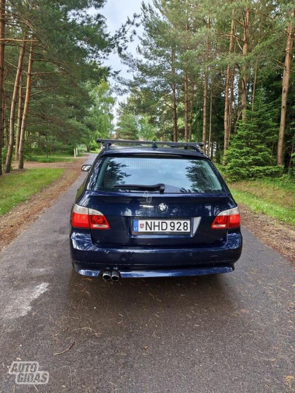 Blue BMW 525 2005 in Vilnius, with an engine capacity of 2.50 L and mileage of 352 thousand km for 3000 €, photo 7 on AUTOMOTO.COM.LV