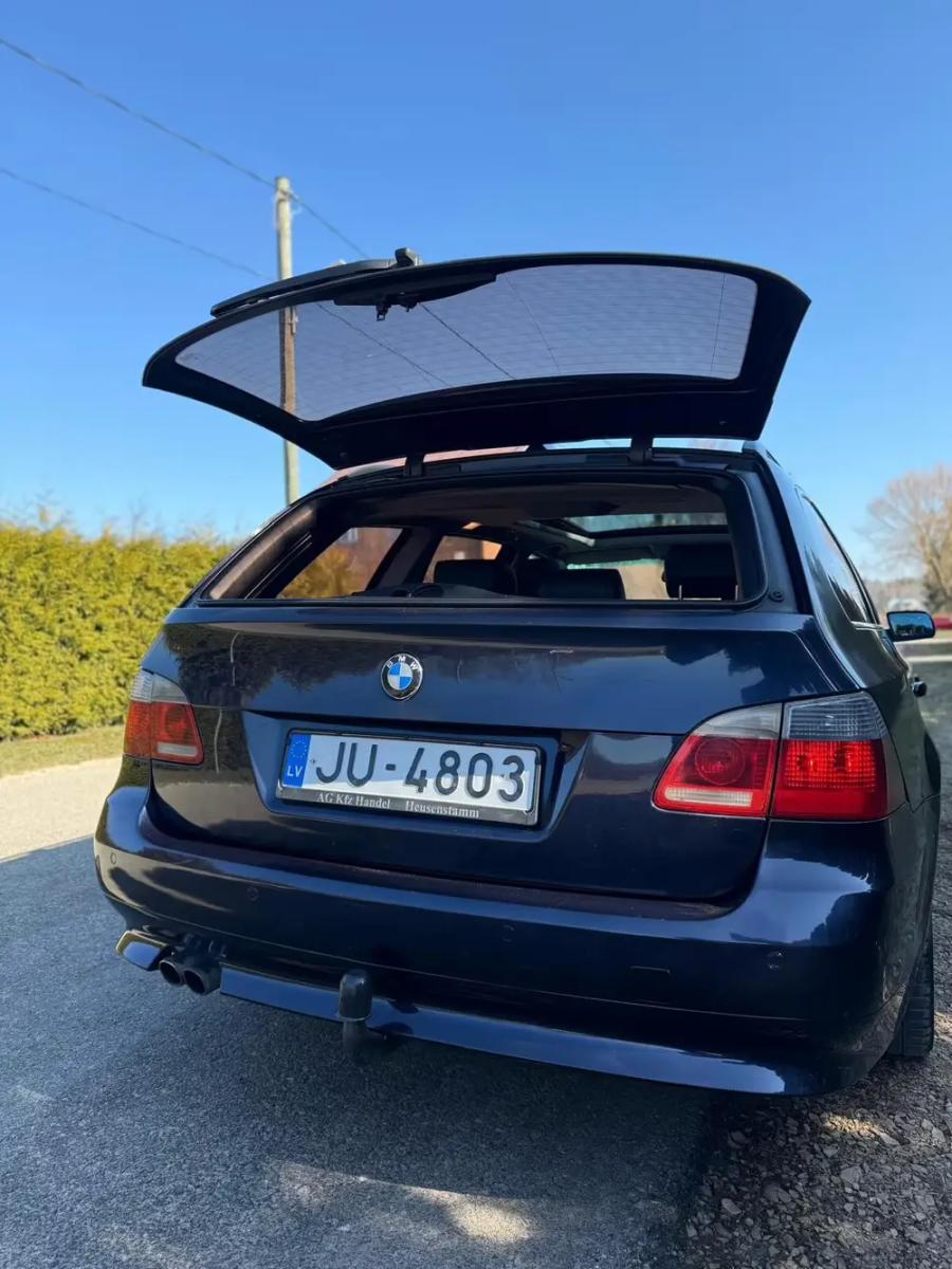 Blue BMW 525 2005 in Riga, with an engine capacity of 3.00 L and mileage of 425 thousand km for 3700 €, photo 6 on AUTOMOTO.COM.LV