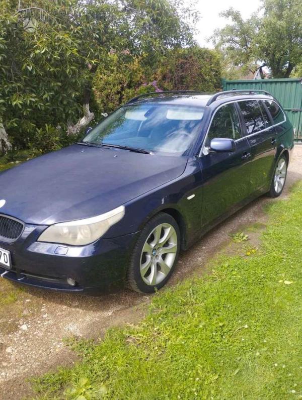 Blue BMW 525 2005 in Kedainiai, with an engine capacity of 2.50 L and mileage of 448 thousand km for 2800 €, photo 1 on AUTOMOTO.COM.LV