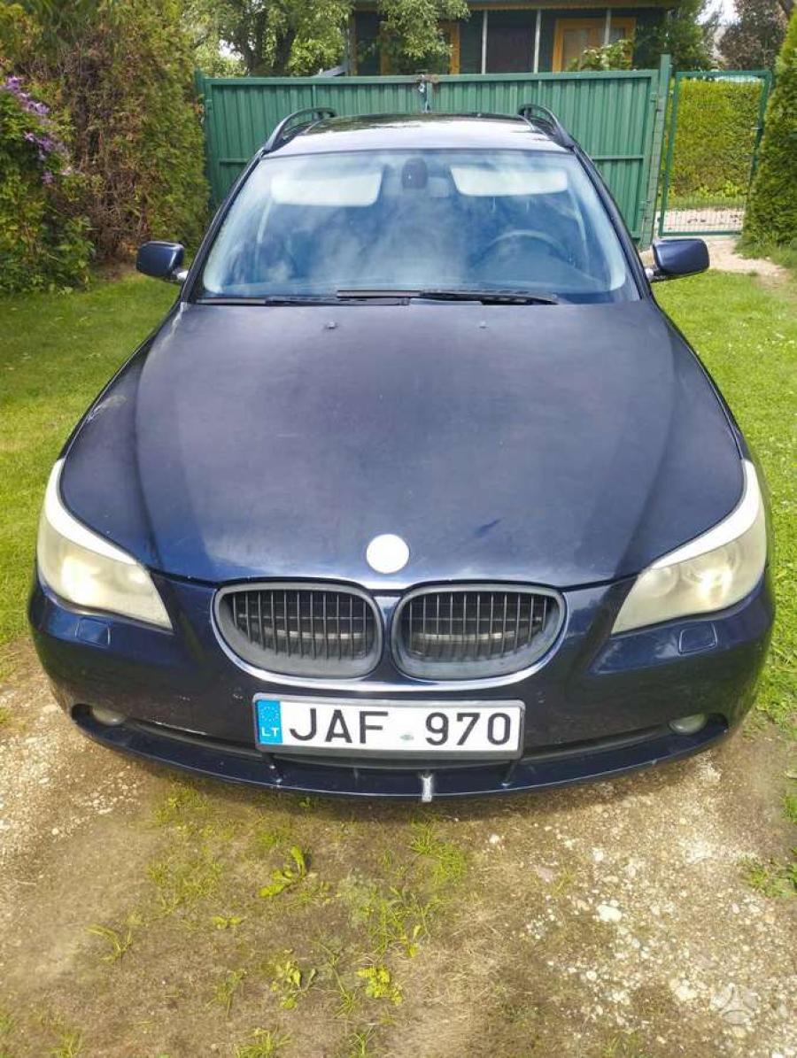Синий БМВ 525 2005 в Кедайняй, объемом двигателя 2.50 л и пробегом 448 тыс. км за 2800 €, фото 3 на AUTOMOTO.COM.LV