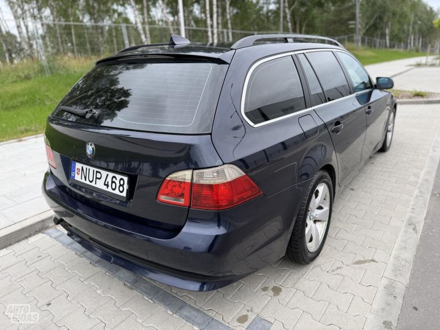 Blue BMW 525 2005 in Vilnius, with an engine capacity of 2.50 L and mileage of 450 thousand km for 1950 €, photo 5 on AUTOMOTO.COM.LV