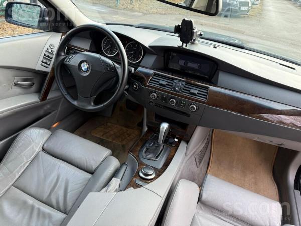 Blue BMW 525 2006 in Riga, with an engine capacity of 2.50 L and mileage of 312 thousand km for 3500 €, photo 7 on AUTOMOTO.COM.LV