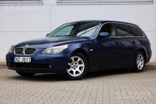 Blue BMW 525 2006 in Riga, with an engine capacity of 2.50 L and mileage of 0 thousand km for 2995 €, photo 1 on AUTOMOTO.COM.LV