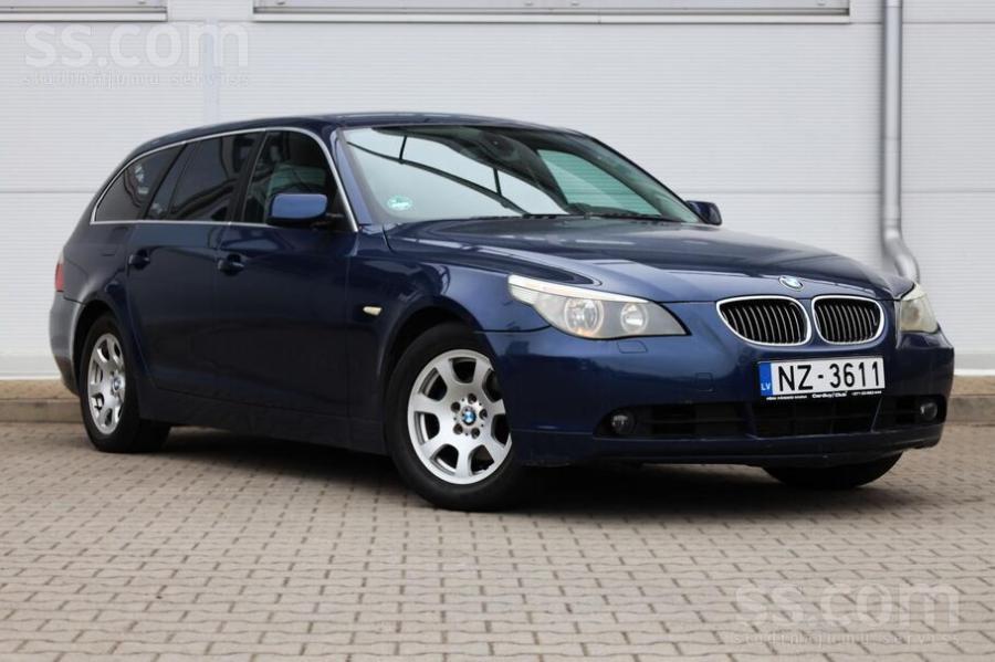 Blue BMW 525 2006 in Riga, with an engine capacity of 2.50 L and mileage of 0 thousand km for 2995 €, photo 3 on AUTOMOTO.COM.LV