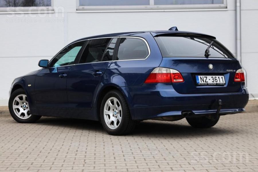 Blue BMW 525 2006 in Riga, with an engine capacity of 2.50 L and mileage of 0 thousand km for 2995 €, photo 4 on AUTOMOTO.COM.LV