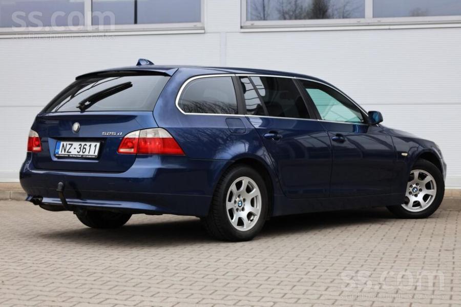 Blue BMW 525 2006 in Riga, with an engine capacity of 2.50 L and mileage of 0 thousand km for 2995 €, photo 5 on AUTOMOTO.COM.LV