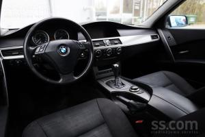 Blue BMW 525 2006 in Riga, with an engine capacity of 2.50 L and mileage of 0 thousand km for 2995 €, photo 7 on AUTOMOTO.COM.LV