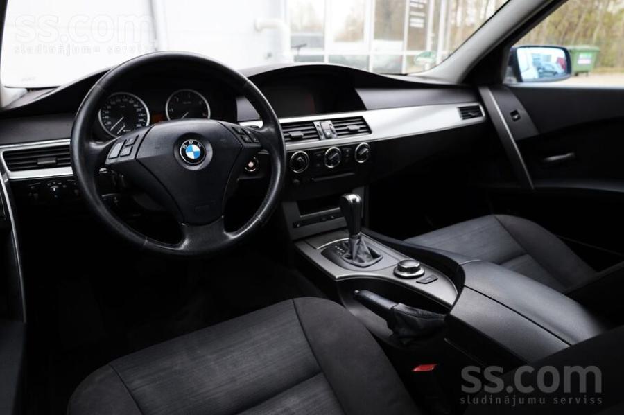 Blue BMW 525 2006 in Riga, with an engine capacity of 2.50 L and mileage of 0 thousand km for 2995 €, photo 7 on AUTOMOTO.COM.LV