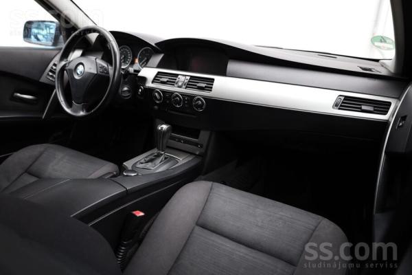 Blue BMW 525 2006 in Riga, with an engine capacity of 2.50 L and mileage of 0 thousand km for 2995 €, photo 8 on AUTOMOTO.COM.LV