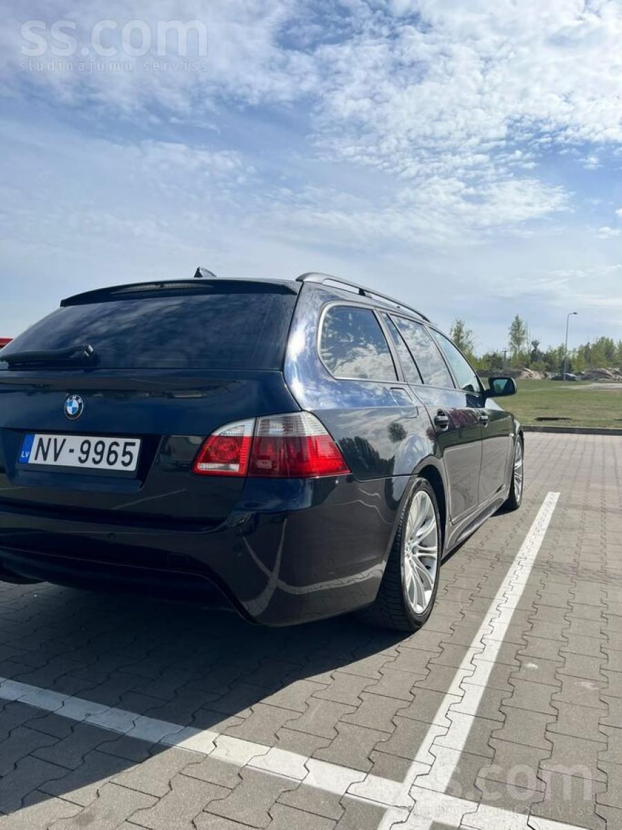 Blue BMW 525 2006 in Riga, with an engine capacity of 2.50 L and mileage of 358 thousand km for 4800 €, photo 6 on AUTOMOTO.COM.LV