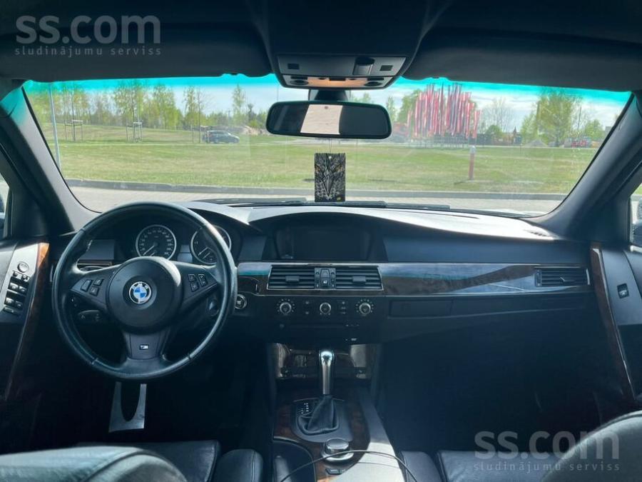 Blue BMW 525 2006 in Riga, with an engine capacity of 2.50 L and mileage of 358 thousand km for 4800 €, photo 7 on AUTOMOTO.COM.LV