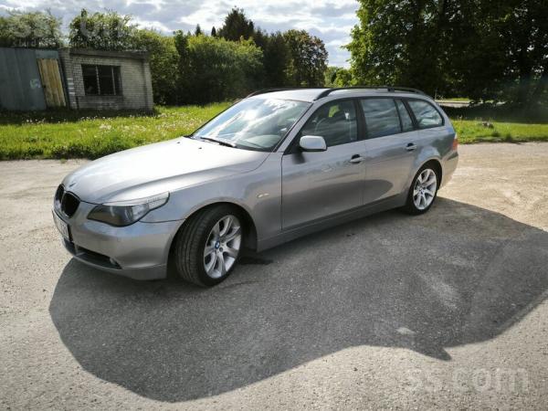 Blue BMW 525 2006 in Ogre, with an engine capacity of 2.50 L and mileage of 414 thousand km for 3150 €, photo 9 on AUTOMOTO.COM.LV