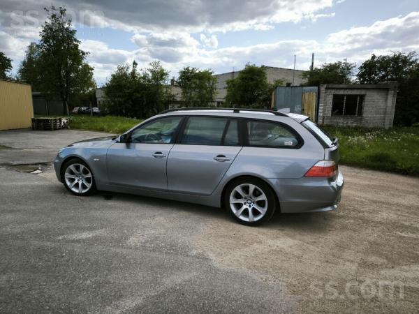 Blue BMW 525 2006 in Ogre, with an engine capacity of 2.50 L and mileage of 414 thousand km for 3150 €, photo 11 on AUTOMOTO.COM.LV