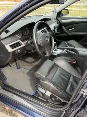 Blue BMW 525 2007 in Cesis, with an engine capacity of 3.00 L and mileage of 327 thousand km for 5150 €, photo 6 on AUTOMOTO.COM.LV