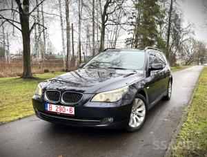 Blue BMW 525 2007 in Riga, with an engine capacity of 3.00 L and mileage of 0 thousand km for 4999 €, photo  on AUTOMOTO.COM.LV