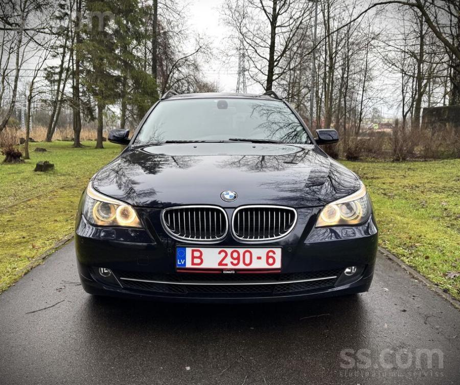 Blue BMW 525 2007 in Riga, with an engine capacity of 3.00 L and mileage of 0 thousand km for 4999 €, photo 7 on AUTOMOTO.COM.LV
