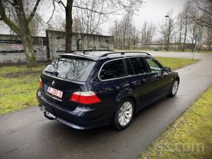 Blue BMW 525 2007 in Riga, with an engine capacity of 3.00 L and mileage of 0 thousand km for 4999 €, photo 10 on AUTOMOTO.COM.LV