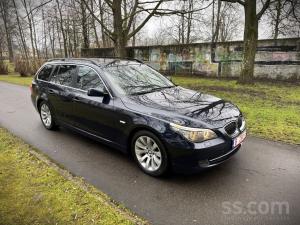 Blue BMW 525 2007 in Riga, with an engine capacity of 3.00 L and mileage of 0 thousand km for 4999 €, photo 11 on AUTOMOTO.COM.LV