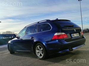 Blue BMW 525 2007 in Riga, with an engine capacity of 3.00 L and mileage of 345 thousand km for 4900 €, photo  on AUTOMOTO.COM.LV