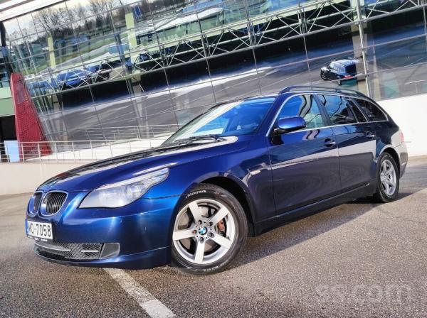 Blue BMW 525 2007 in Riga, with an engine capacity of 3.00 L and mileage of 345 thousand km for 4900 €, photo 3 on AUTOMOTO.COM.LV