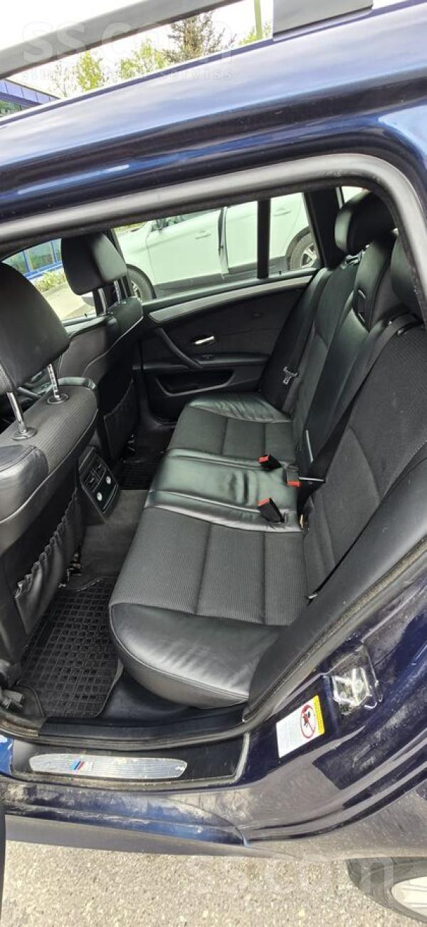 Blue BMW 525 2007 in Jelgava, with an engine capacity of 3.00 L and mileage of 374 thousand km for 5700 €, photo 5 on AUTOMOTO.COM.LV