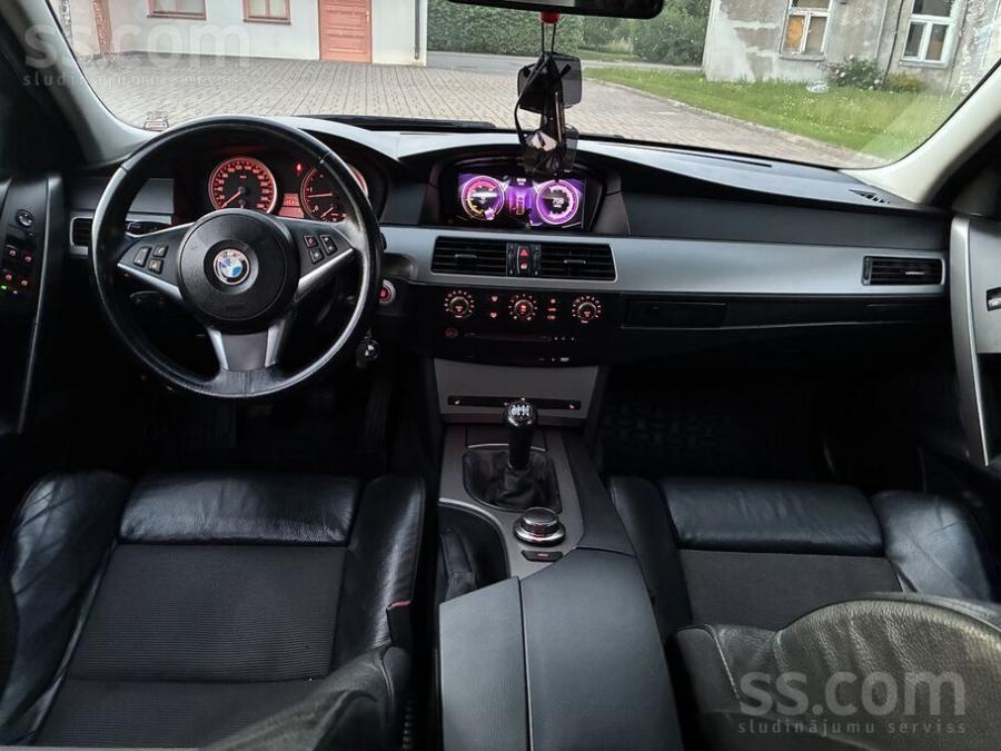 Blue BMW 525 2007 in Liepaja, with an engine capacity of 2.50 L and mileage of 421 thousand km for 3900 €, photo 3 on AUTOMOTO.COM.LV
