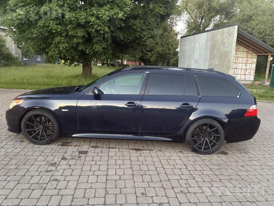 Blue BMW 525 2007 in Liepaja, with an engine capacity of 2.50 L and mileage of 421 thousand km for 3900 €, photo 6 on AUTOMOTO.COM.LV