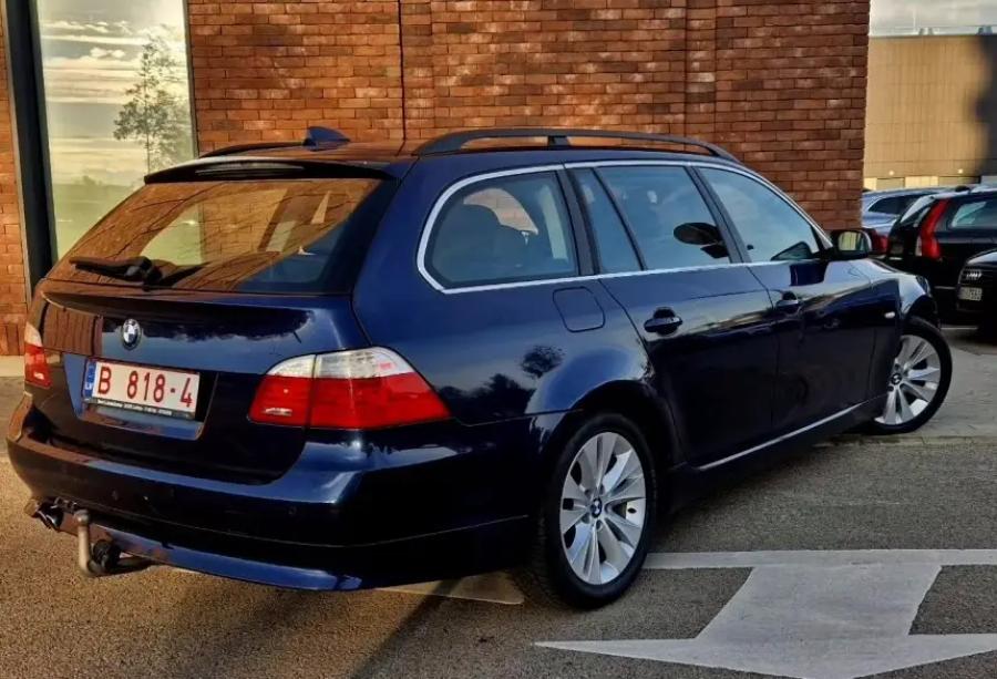Blue BMW 525 2007 in Riga, with an engine capacity of 3.00 L and mileage of 0 thousand km for 6590 €, photo 9 on AUTOMOTO.COM.LV