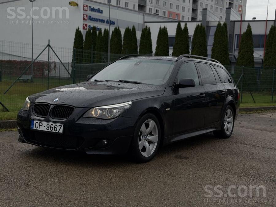Blue BMW 525 2007 in Riga, with an engine capacity of 3.00 L and mileage of 0 thousand km for 4999 €, photo 1 on AUTOMOTO.COM.LV