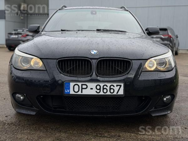 Blue BMW 525 2007 in Riga, with an engine capacity of 3.00 L and mileage of 0 thousand km for 4999 €, photo 3 on AUTOMOTO.COM.LV
