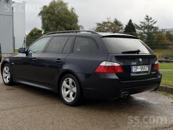 Blue BMW 525 2007 in Riga, with an engine capacity of 3.00 L and mileage of 0 thousand km for 4999 €, photo 5 on AUTOMOTO.COM.LV